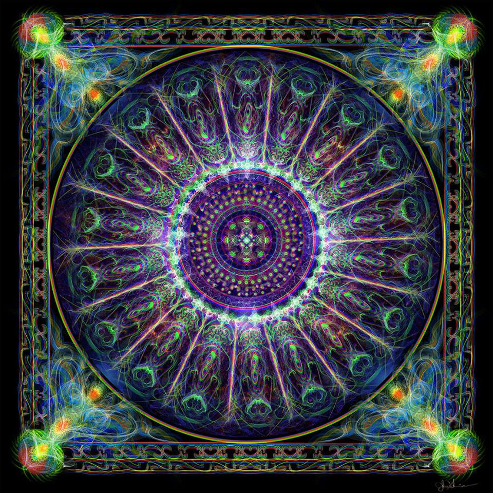 Subtle Realm Mandala Sublimation Tapestry – kobrinart